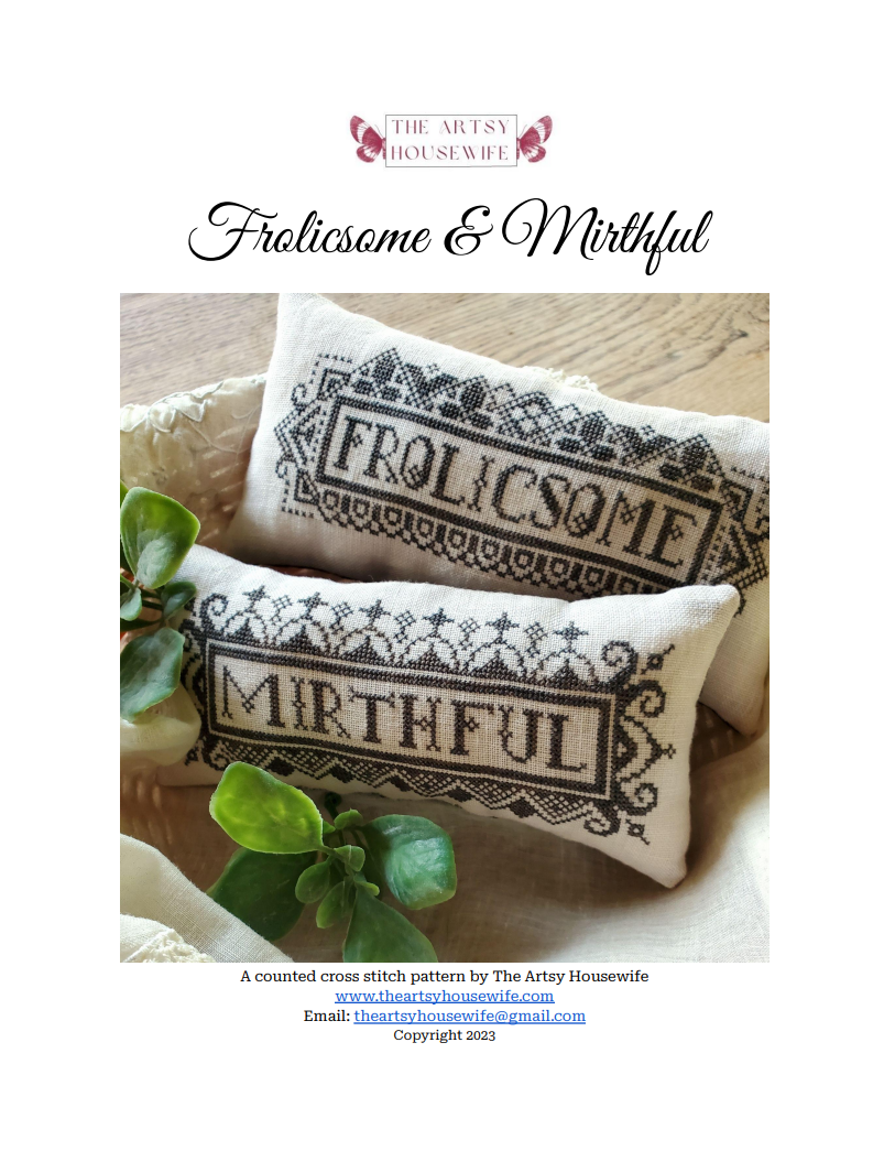Frolicsome & Mirthful – The Artsy Housewife